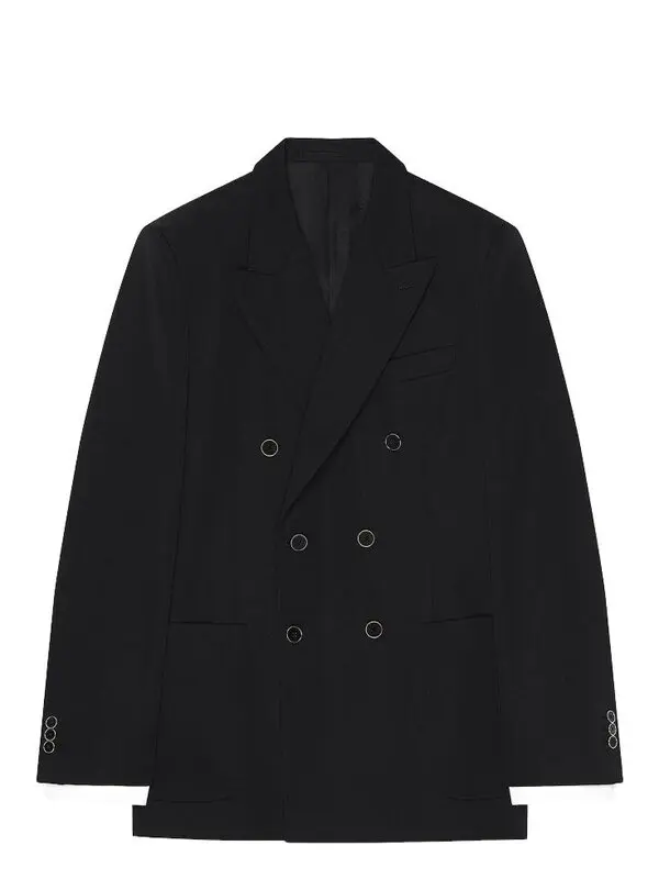 Givenchy Double-breasted Slim Fit Jacket In Wool - Black
