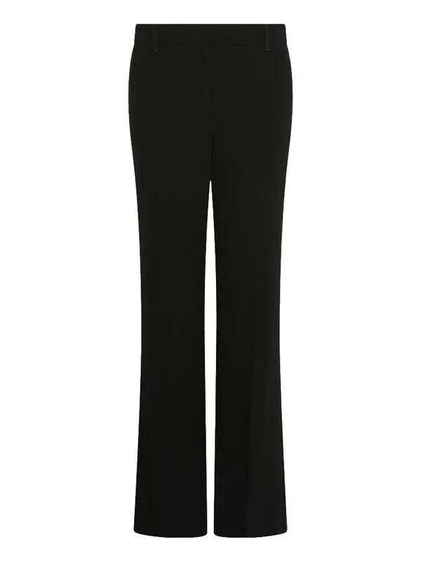 Marella Mini Flare Crêpe Envers Satin Trousers - Black