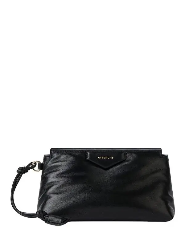 Givenchy Antigona Bomber Pouch In Nappa Leather - Black