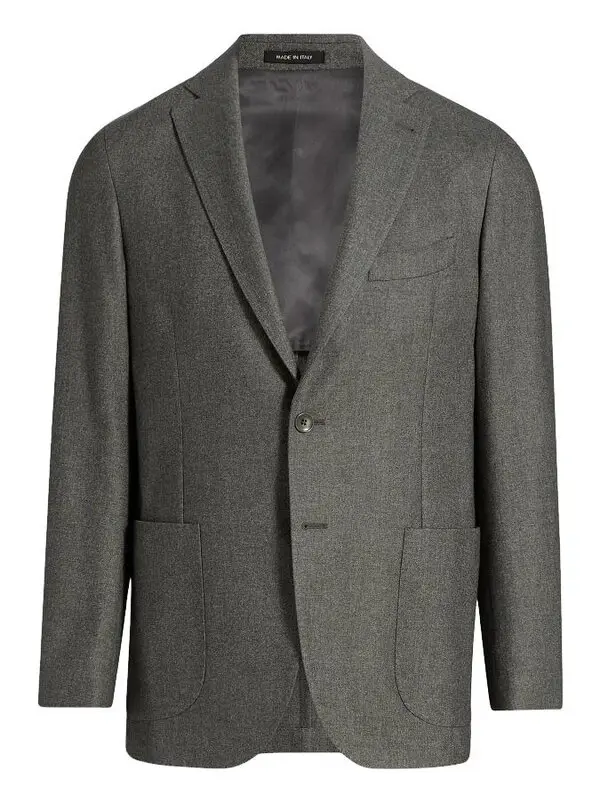 SAKS FIFTH AVENUE Wool, Cotton & Cashmere Single-breasted Sport Coat - Grey