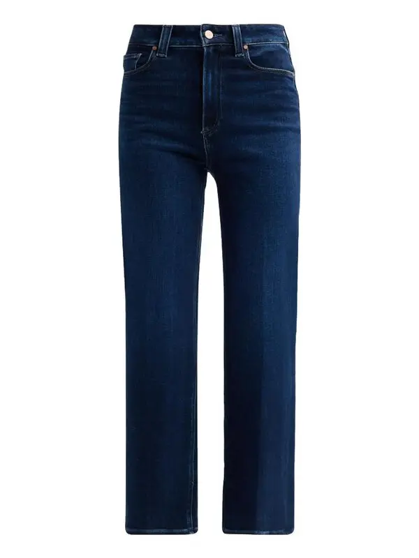 Paige Anessa High-rise Wide-leg Ankle Jeans - Basilica