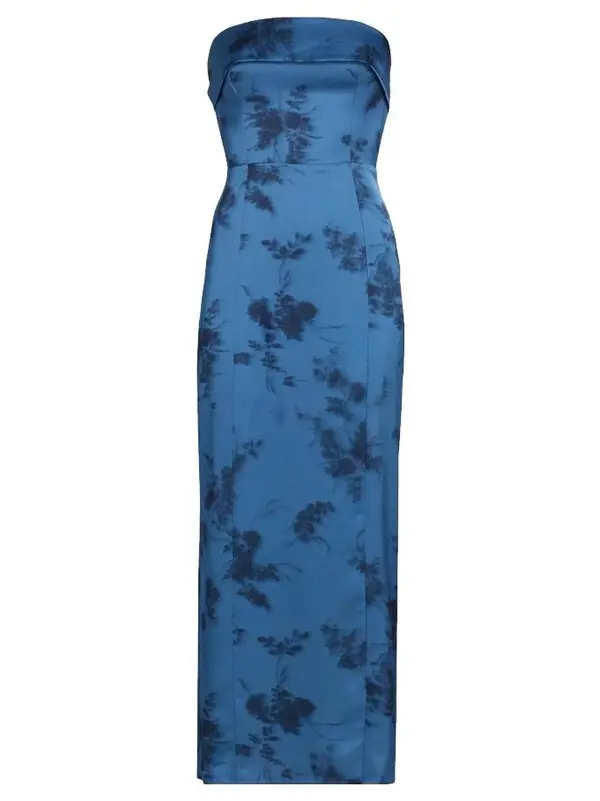 REFORMATION Johan Satin Cocktail Dress - Fantasy