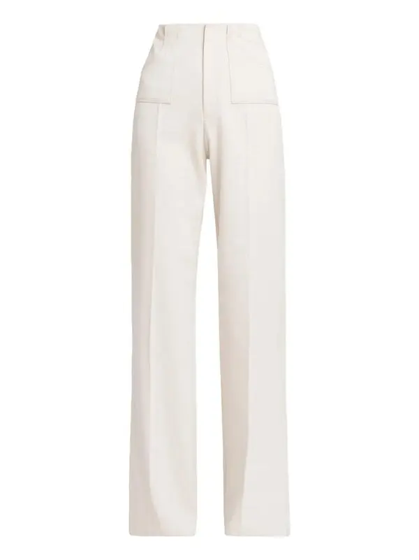 Philosophy Di Lorenzo Serafini Diagonal Canvas Trousers - Multi Ivory