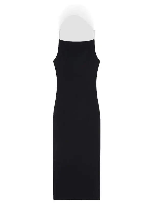 Givenchy Straps Dress With Draped Back - Black
