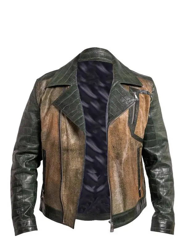 MACEOO Ascension Leather Jacket - Green