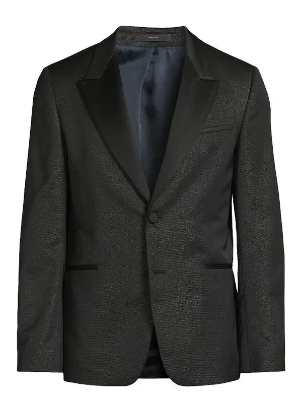 Paul Smith Metallic Woven Dinner Jacket - Black