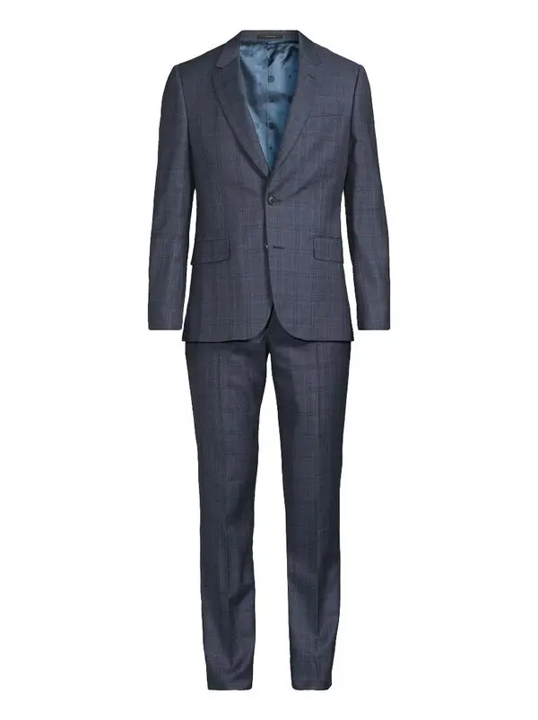 Paul Smith Soho Check Wool Suit - Navy