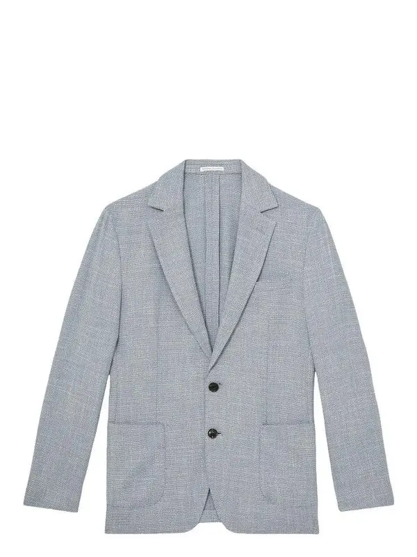 REISS Aphrodite Textured Sport Coat - Soft Blue