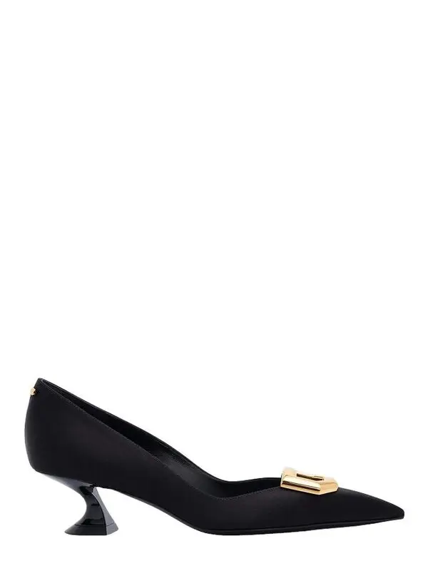 LANVIN Midnight Step 50mm Sculptural Pumps - Black