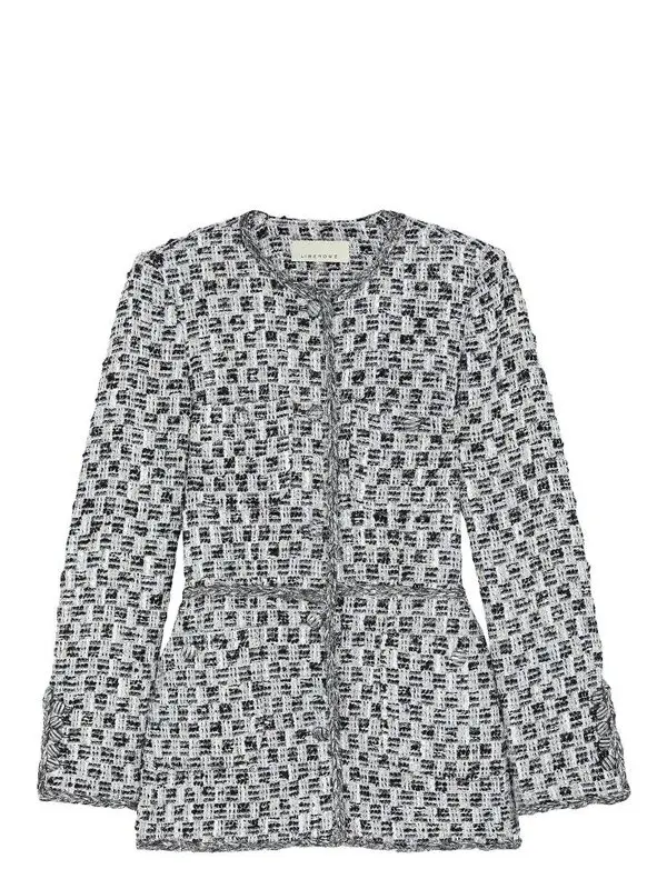 LIBEROWE Diya Tweed Jacket - Silver