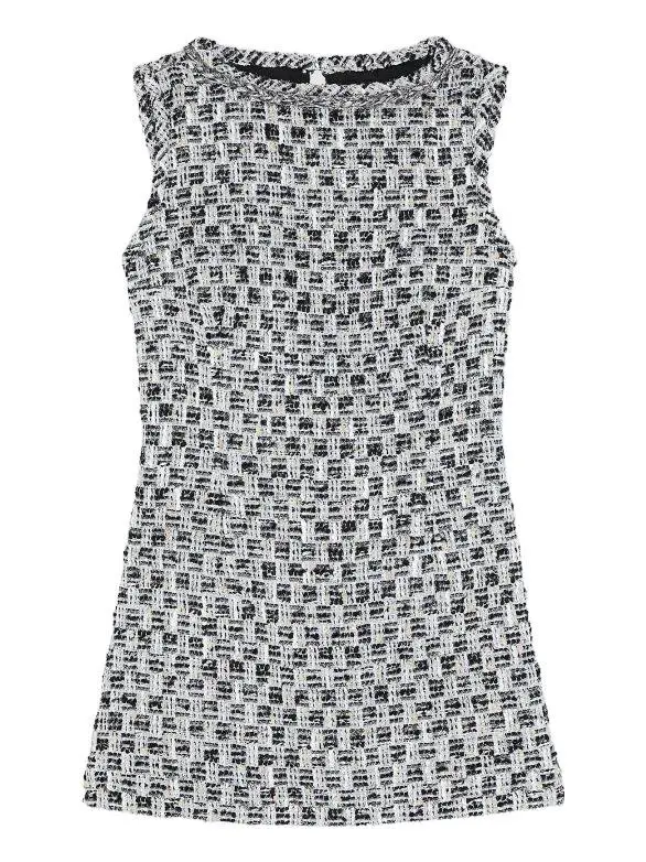 LIBEROWE Moorgate Tweed Minidress - Silver
