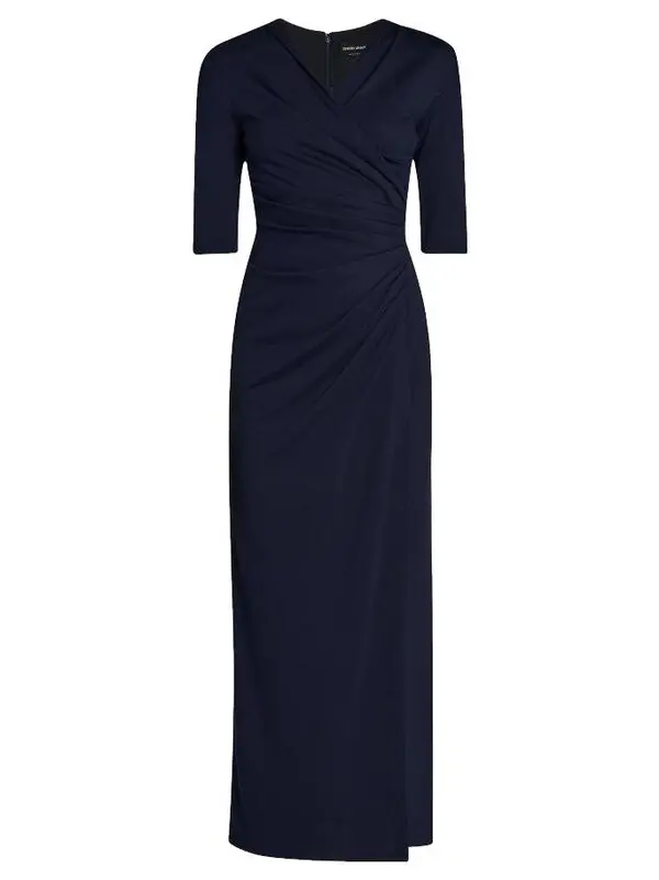 Giorgio Armani Ruched Midi-dress - Blue