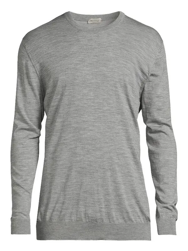 SARTORIO NAPOLI Wool Crewneck Sweater - Medium Grey