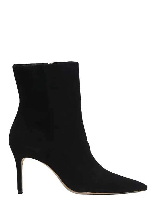 22ÉLEVÉ 85mm Suede Stiletto Booties - Black