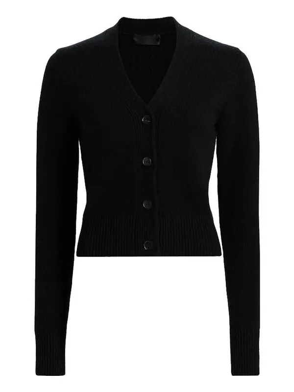NILI LOTAN Charmaine V-neck Cardigan - Black