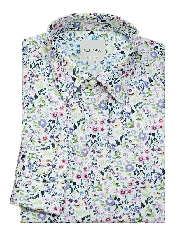 Paul Smith Tailored-fit Floral Cotton Shirt - Multi