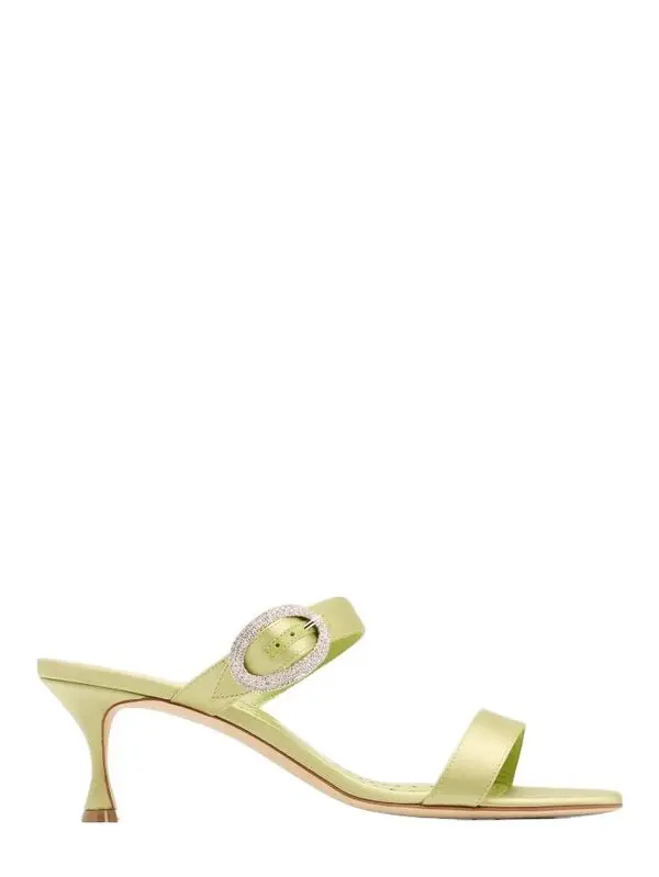 Manolo Blahnik Zutosanmu 50mm Sandals - Medium Green