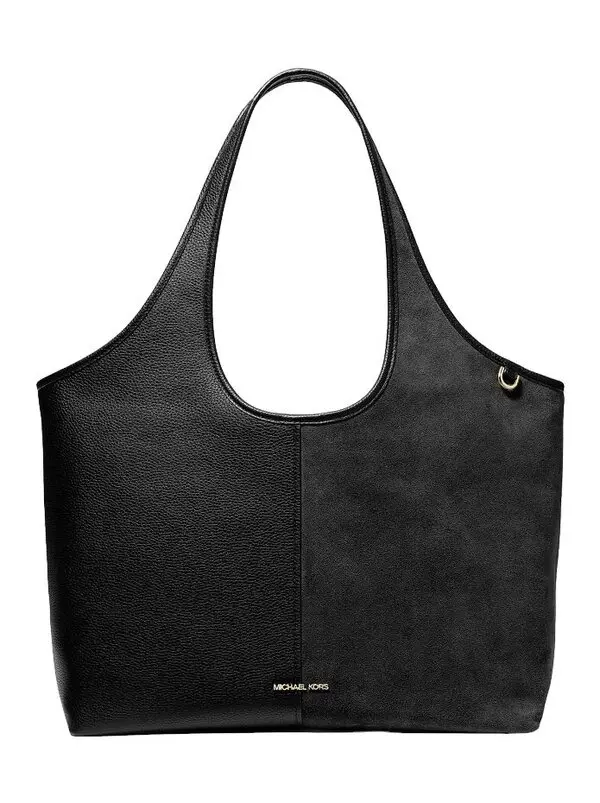 Michael Kors Henly Large Leather Shopper Tote Bag - Black