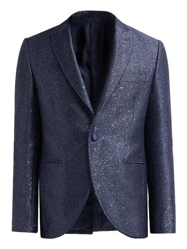 Pal Zileri Sparkle Donegal-effect Dinner Jacket - Blue