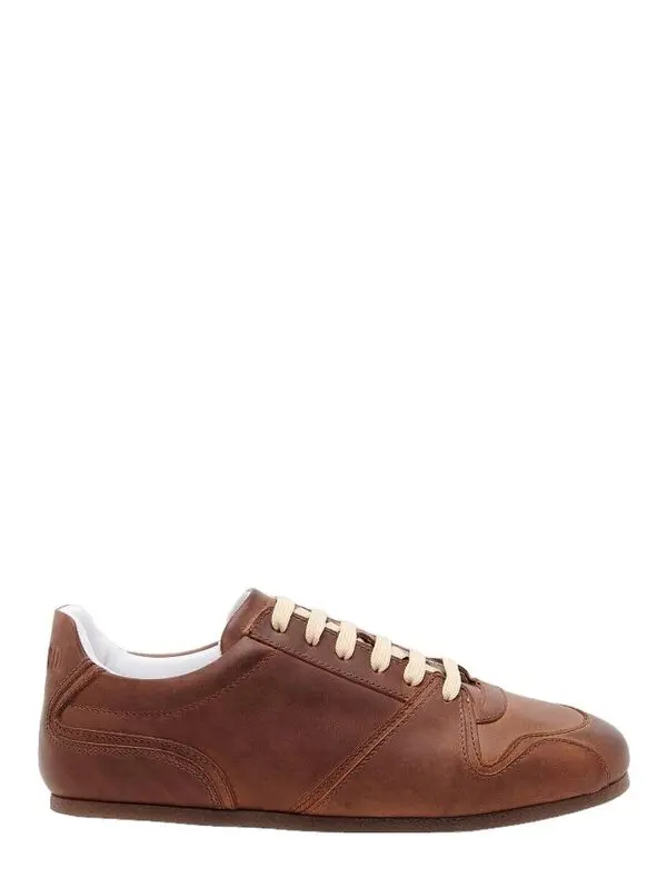 Moschino Leather & Suede Sneakers - Nut