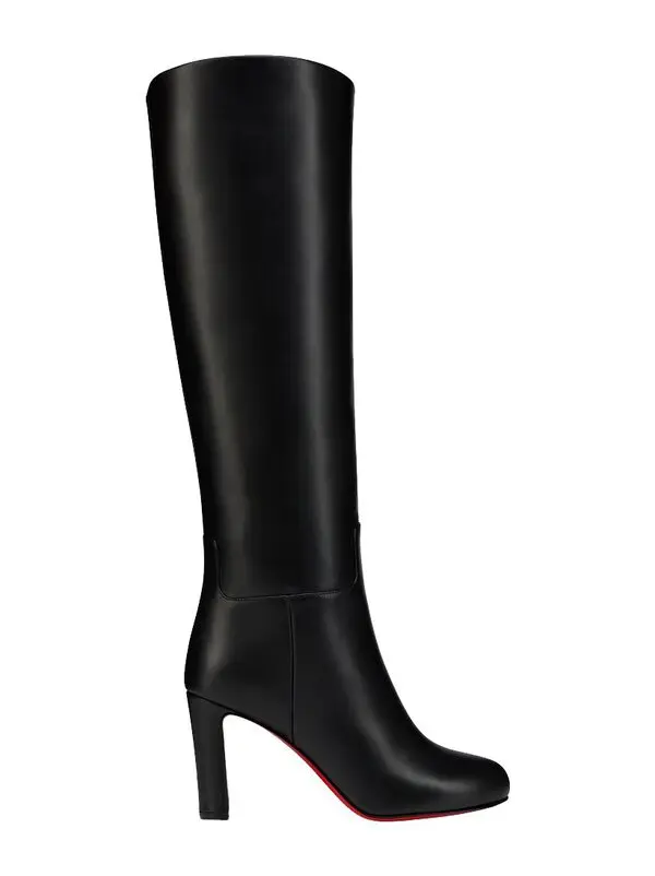 CHRISTIAN LOUBOUTIN Loo Botta Leather Boots - Black