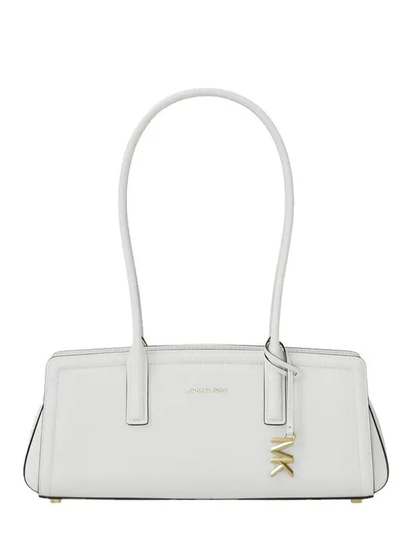 Michael Kors Laila Small Logo Leather Shoulder Bag - Eggshell