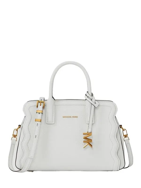 Michael Kors Laila Extra-small Leather Crossbody Bag - Eggshell