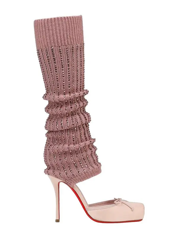 CHRISTIAN LOUBOUTIN Cassia Annmac 100mm Satin And Mesh Pumps - Poupee
