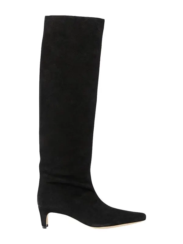 Staud Wally Suede Knee-high Boots - Black