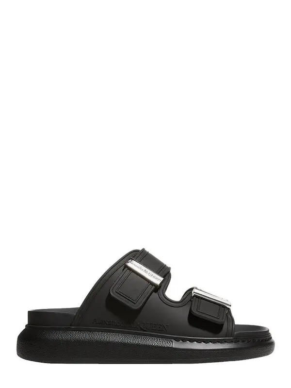 Alexander McQueen Hybrid Pool Slides - Black