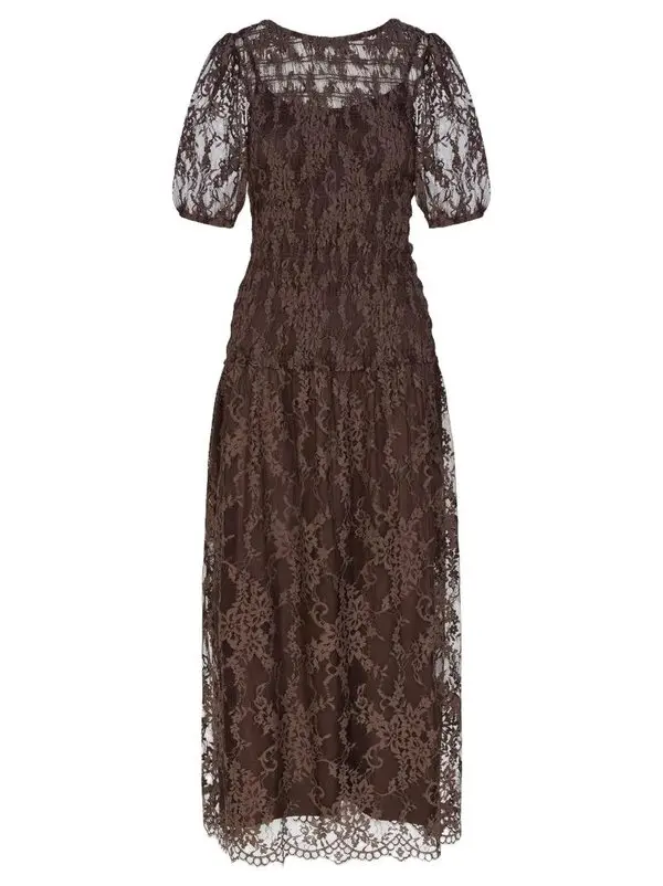 Hill House Home The Short Sleeve Dalia Nap Dress - Chocolate