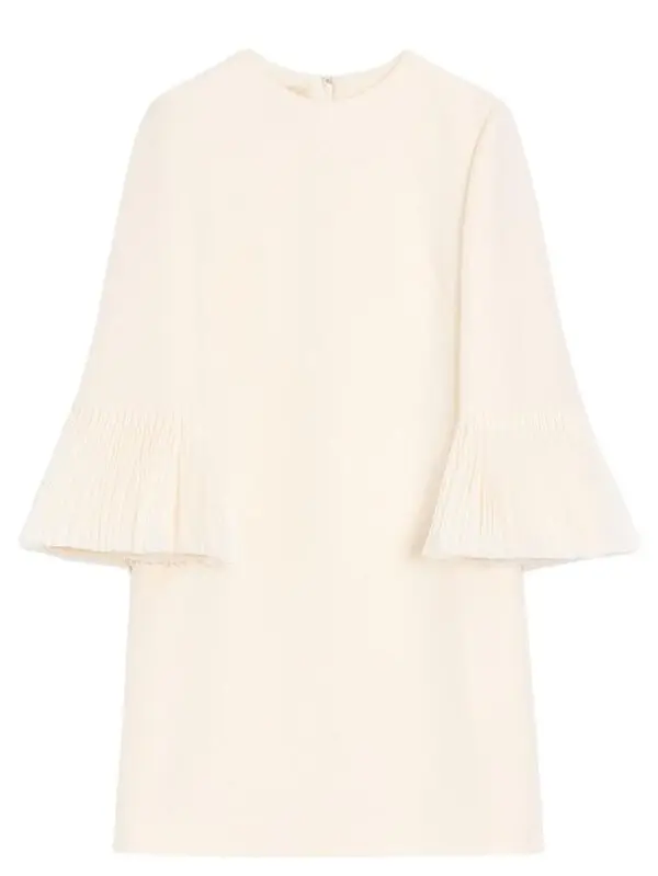 Valentino Garavani Embroidered Crepe Couture Short Dress - Ivory