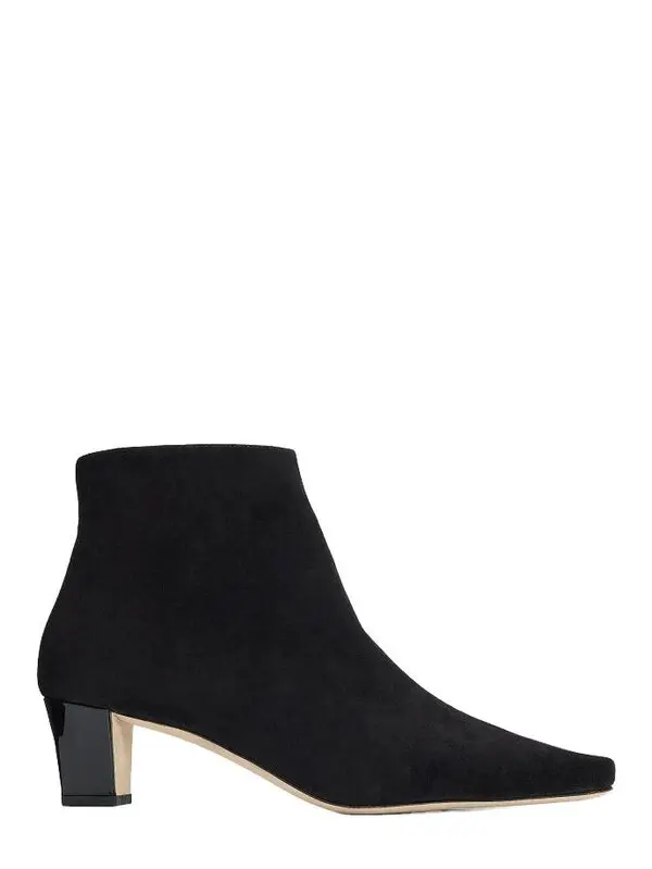 Manolo Blahnik Jaima Suede Ankle Boots - Black