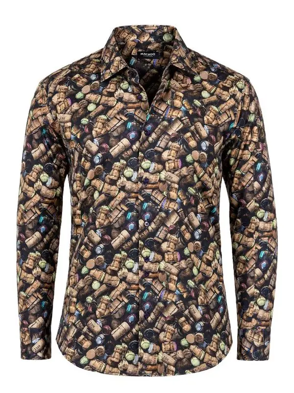 MACEOO Fibonacci Marthyr Cork Shirt - Multicolored
