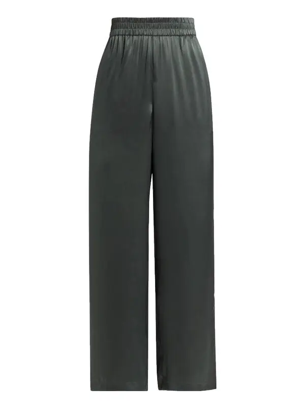 Cami Nyc Bleecker Silk Wide-leg Pants - Thyme