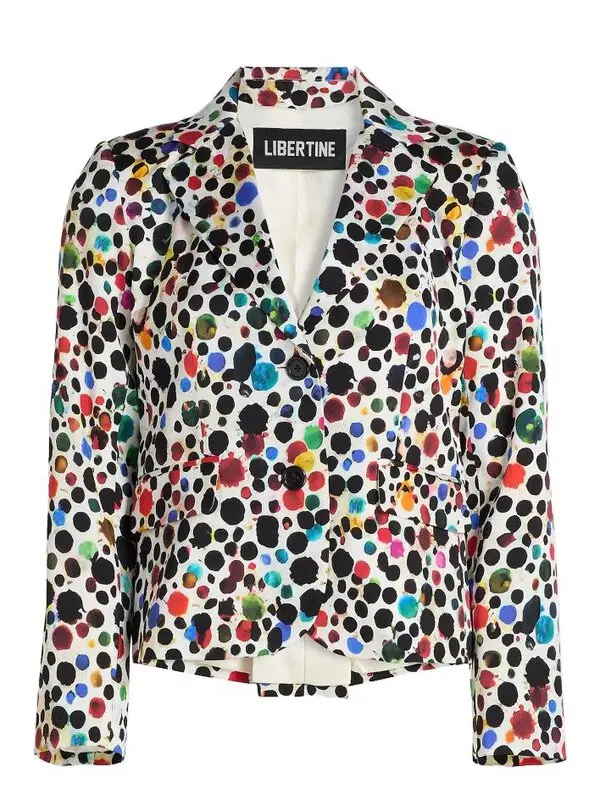 Libertine Orpheus Silk-blend Short Jacket - White Multi