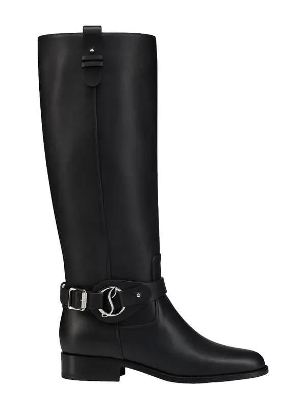 CHRISTIAN LOUBOUTIN Dianouchette Botta Leather Boots - Black