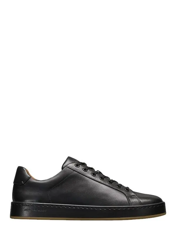 Allen Edmonds Barnes Leather Low-top Sneakers - Black