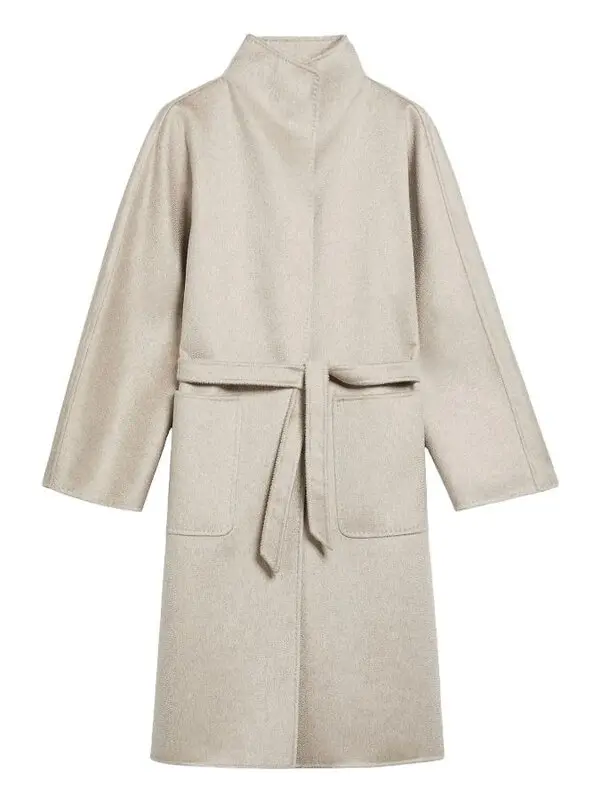 Max Mara Midi Cashmere Cardigan Coat - Sand