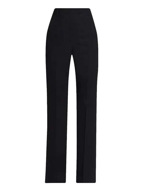 Alexander McQueen Wool Straight-leg Trousers - Black