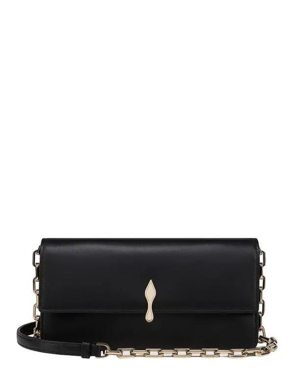 CHRISTIAN LOUBOUTIN Bettina Leather Crossbody Bag - Black