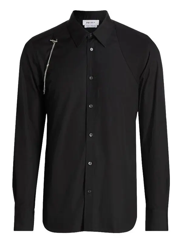 Alexander McQueen T-bar Harness Shirt - Black