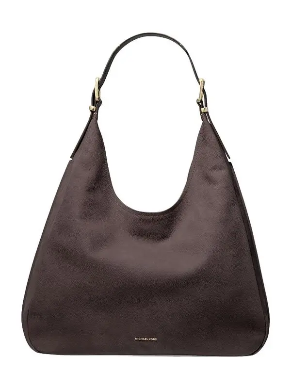 Michael Kors Nolita Large Leather Hobo Bag - Chocolate