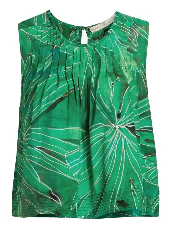 MARIE OLIVER Letta Botanical Print Sleeveless Top - Amazon