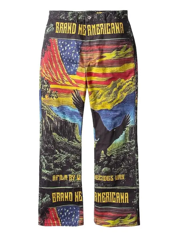 WHO DECIDES WAR Film Cotton Trousers - Multi