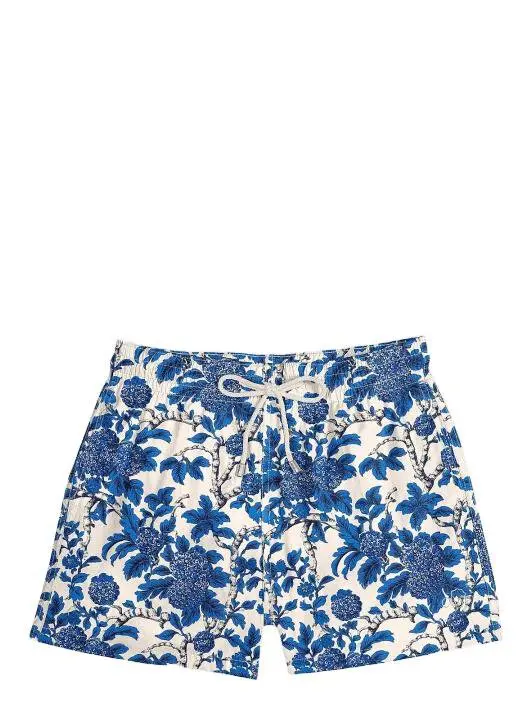 ARRELS BARCELONA Floral Regular-fit Swim Shorts - Blue