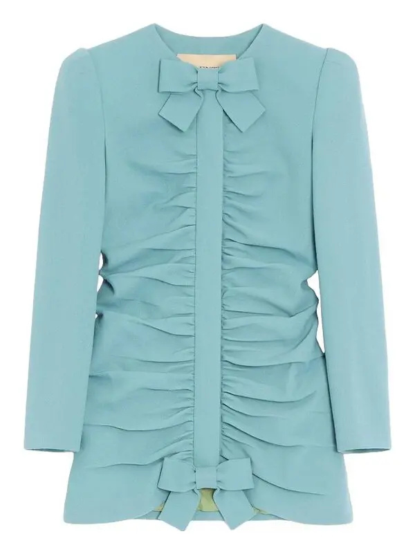 Valentino Garavani Crispy Light Wool Jacket - Azure