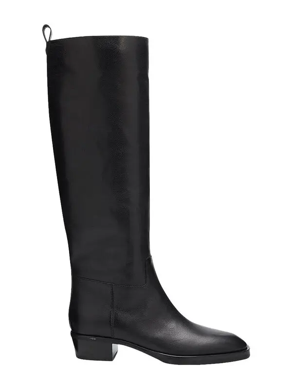 JIMMY CHOO Mave 45mm Leather Knee Boots - Black