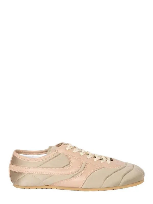 Dries Van Noten Quilted Satin Low-top Sneakers - Grey