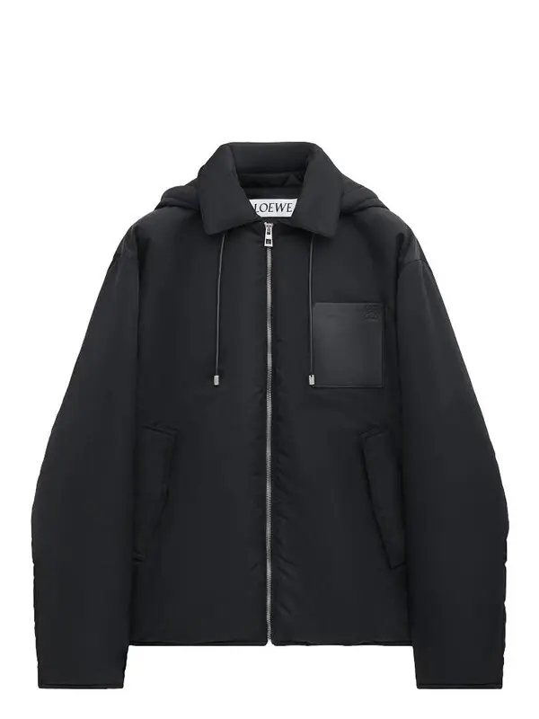 Loewe Hooded Nylon-blend Jacket - Black
